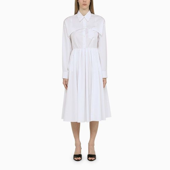 Prada | Dresses | Prada Convertible White Dress | Poshmark